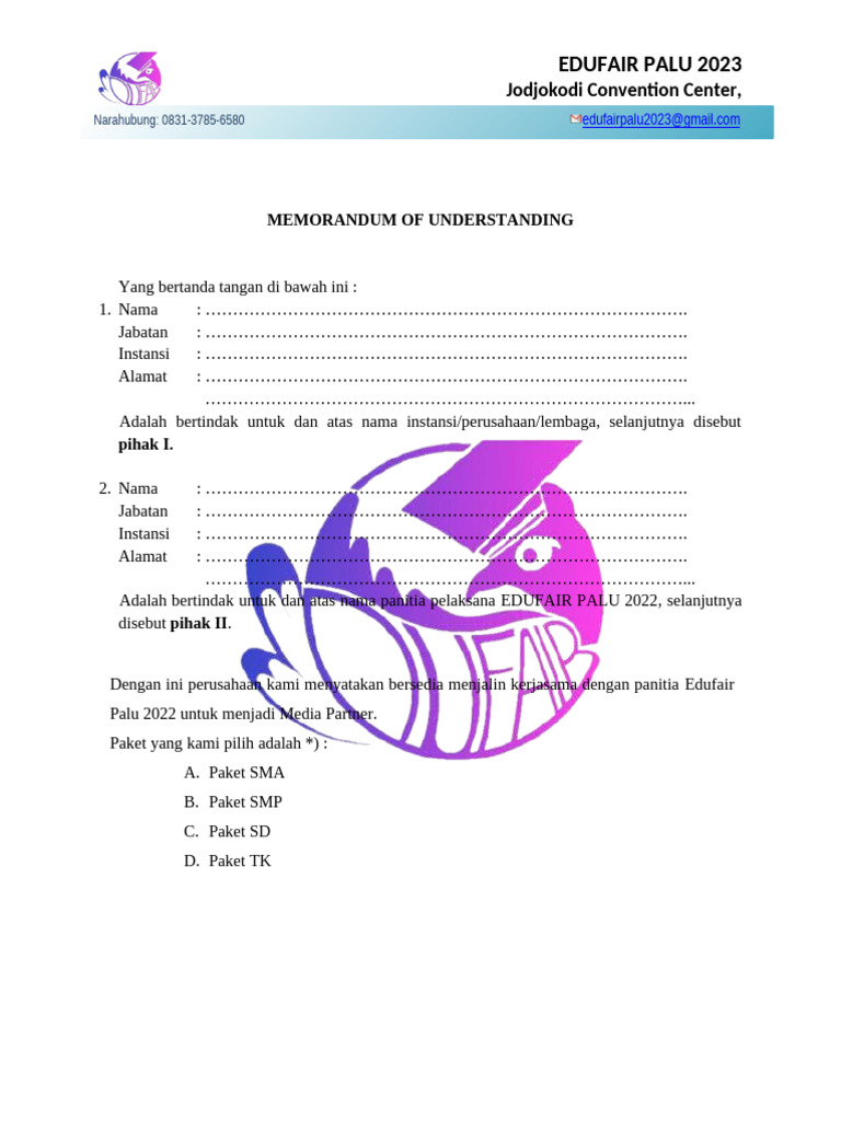 Mou Media Edufair | PDF