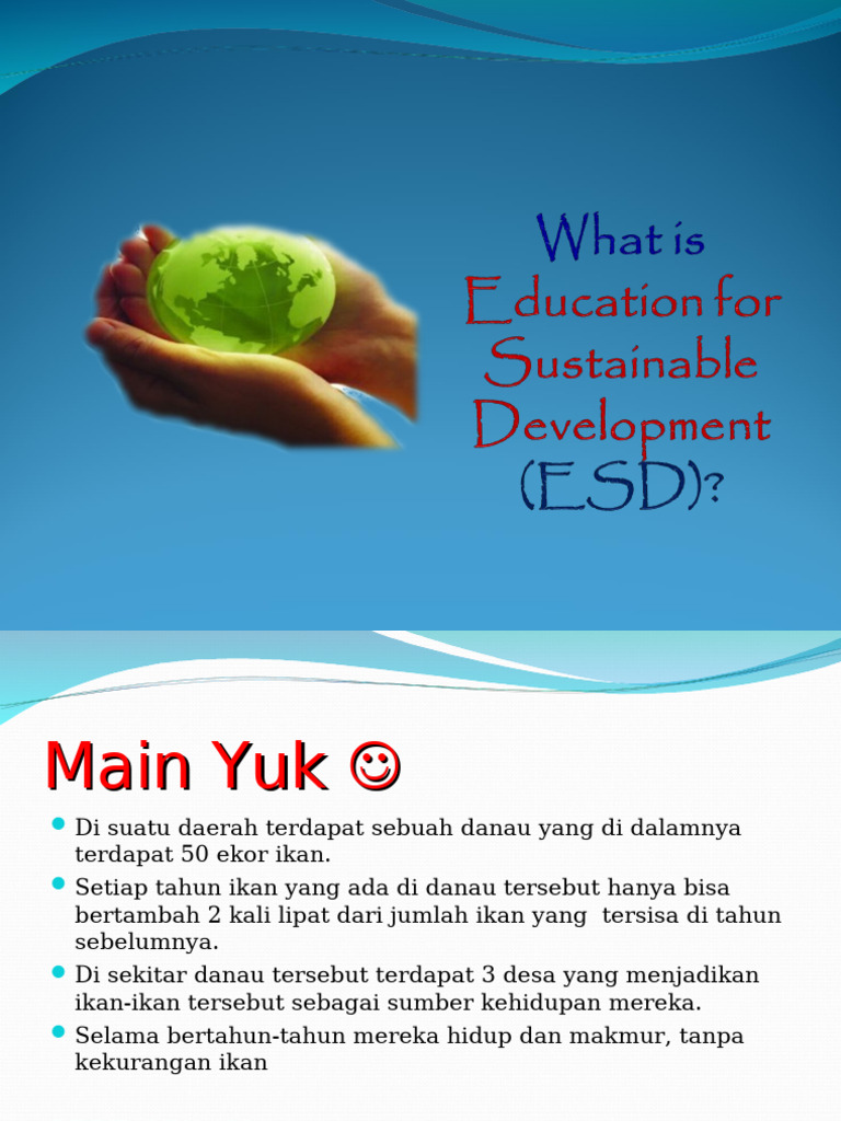 Education For Sustainable Development | PDF