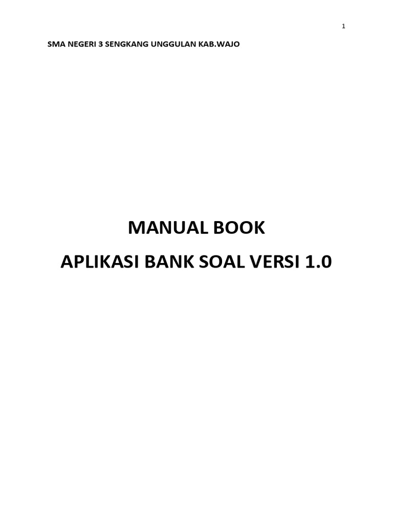 Manual Book | PDF