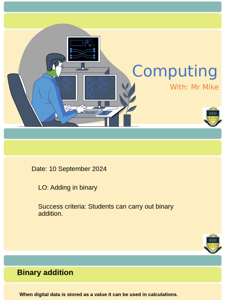 Y7 L7 Binary Additions | PDF