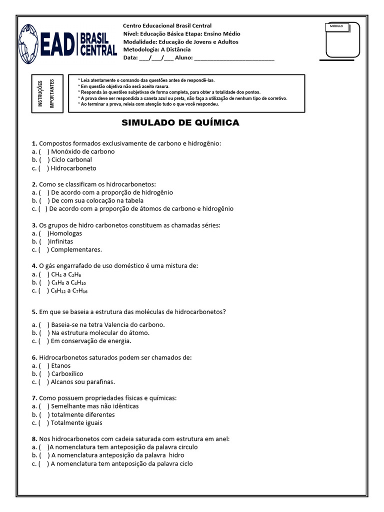 Quimica 3 | PDF