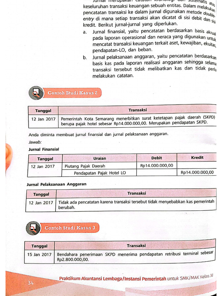 Contoh Jurnal 1 Akl Pemerintahan | PDF