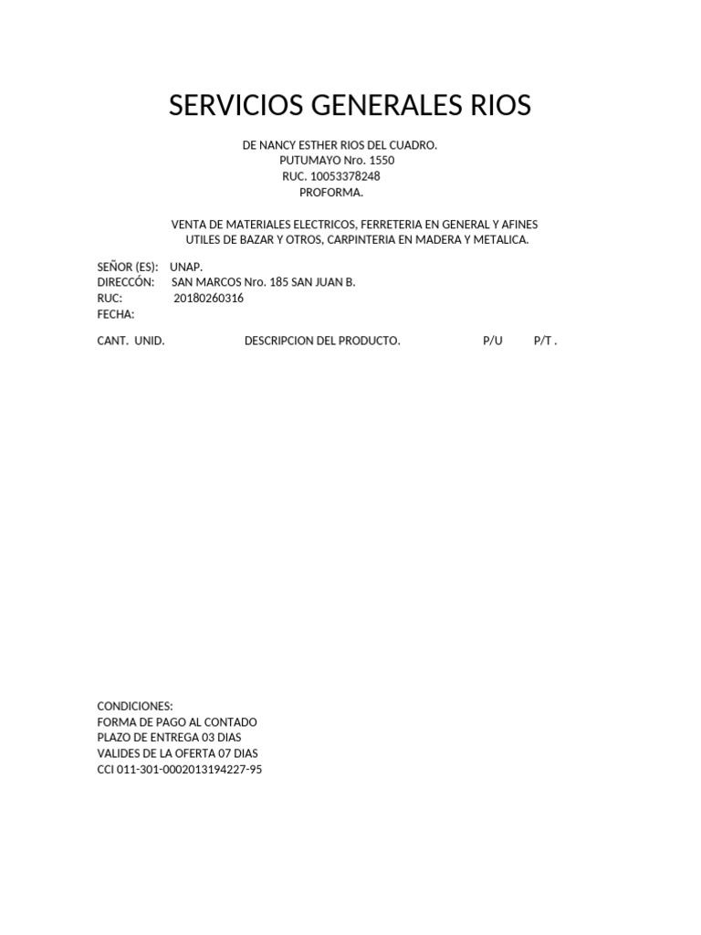 Limpieza Nancy | PDF