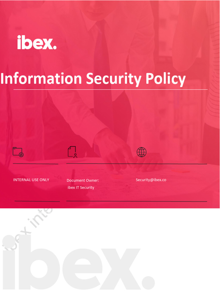IBEX Information Security Policy Is 1.071 v1.5 | PDF