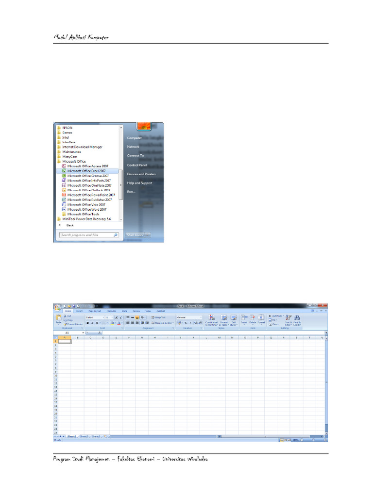 Modul Praktikum Excel (Draft Baru) | PDF