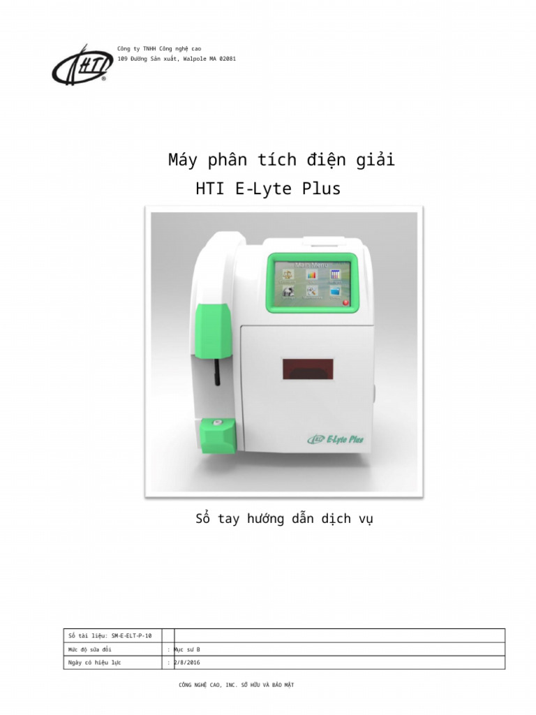 SM-E-ELT-P-10 Rev. B - Service Manual English E-Lyte Plus - 0 | PDF