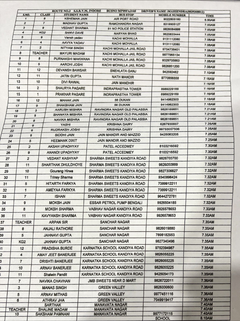 Bus No 3 | PDF