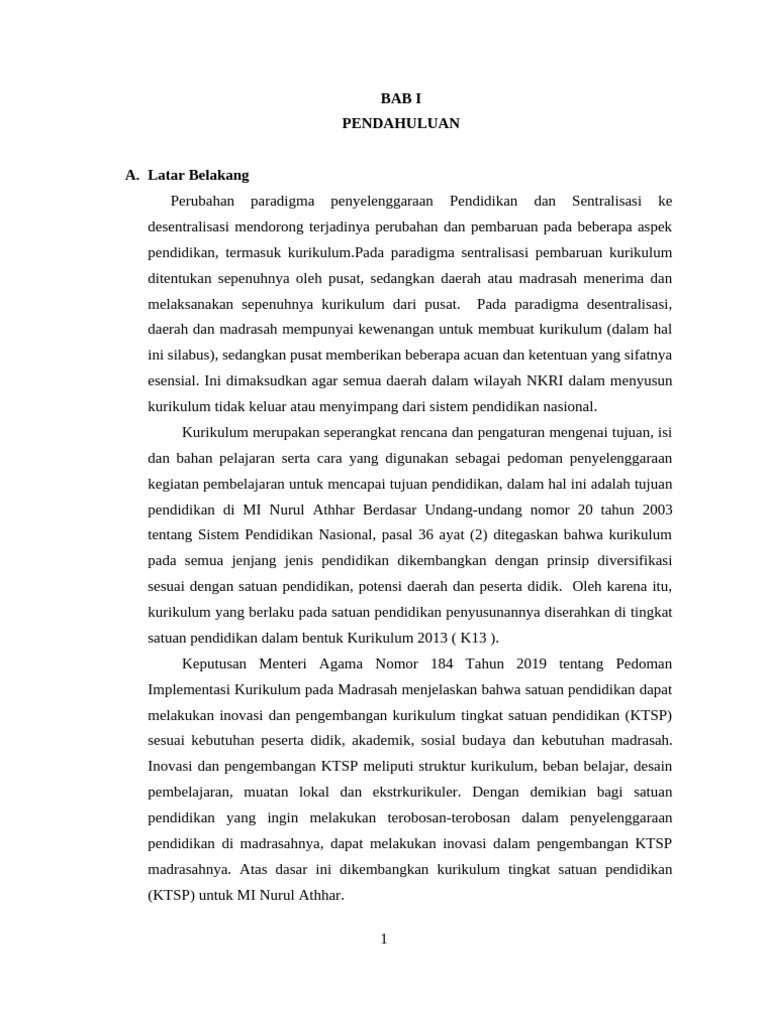 Mina KTSP Bab I-V New 22-23 | PDF | Social Science