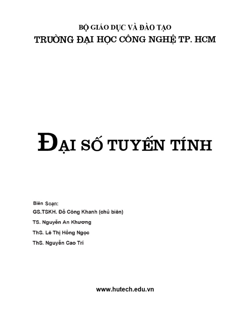Mat101 Dai So Tuyen Tinh | PDF