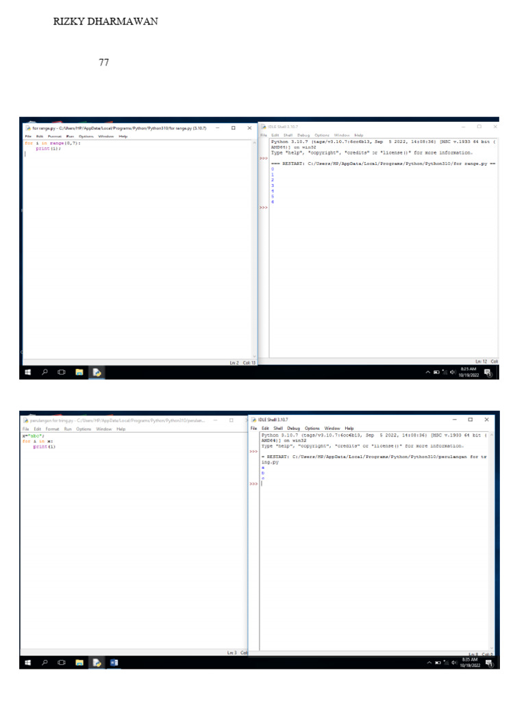 Hasil Praktikum Rizky Dharmawan | PDF