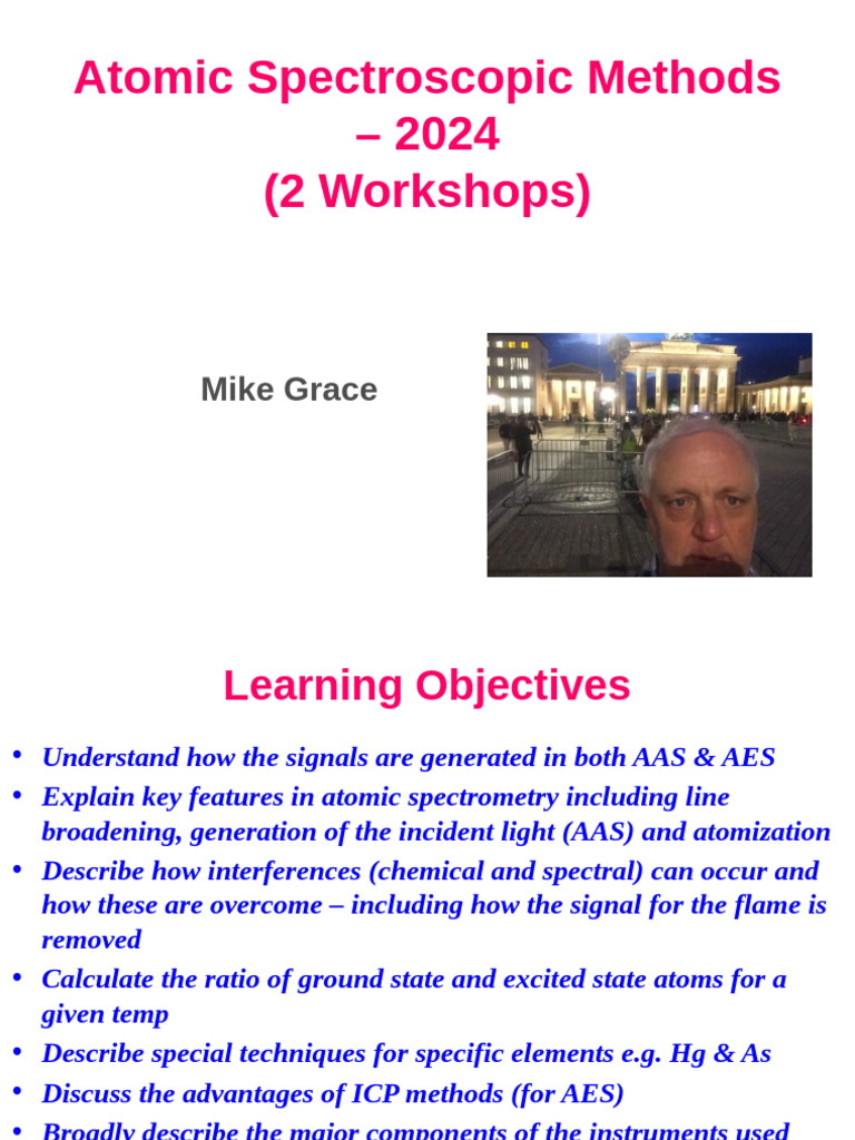Atomic Spectroscopy 2024 | PDF