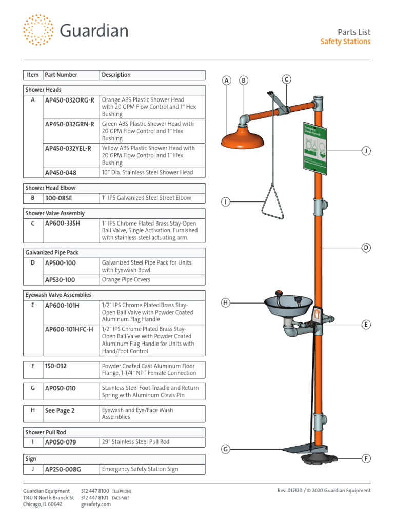 Safety Eyewash & Showers-Station | PDF