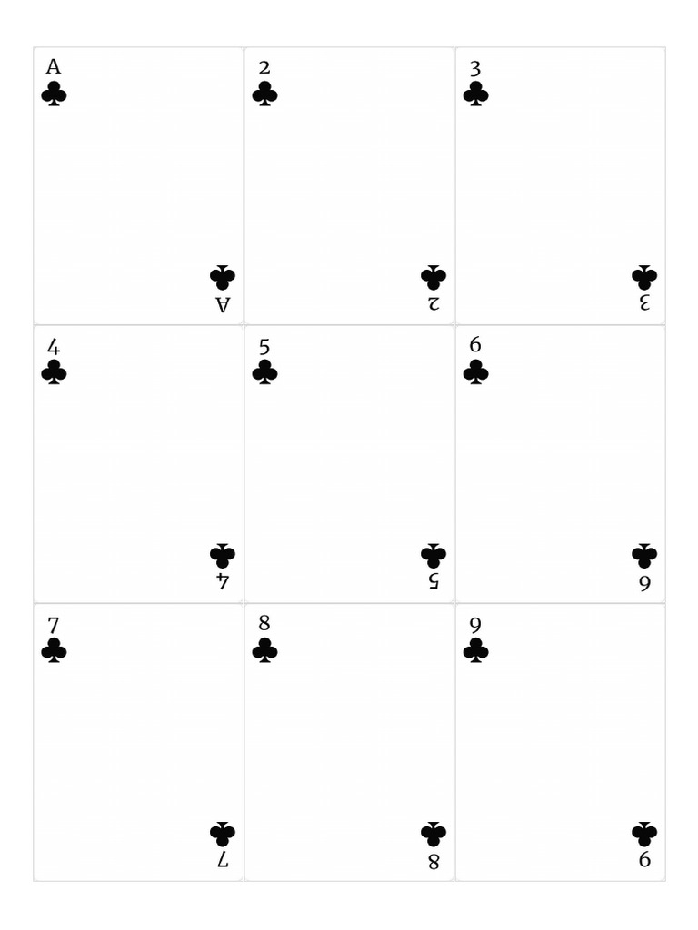 Playing Cards Classic A4 | PDF