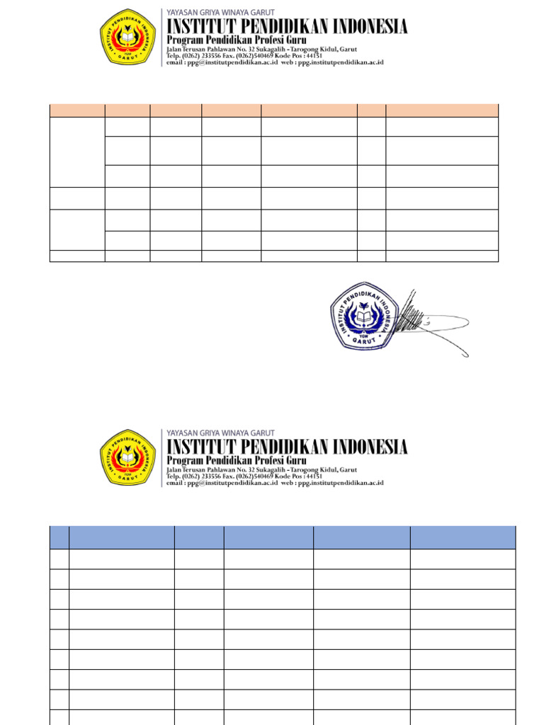 Jadwal PPG Bidang Studi PPKN Semester 1 | PDF