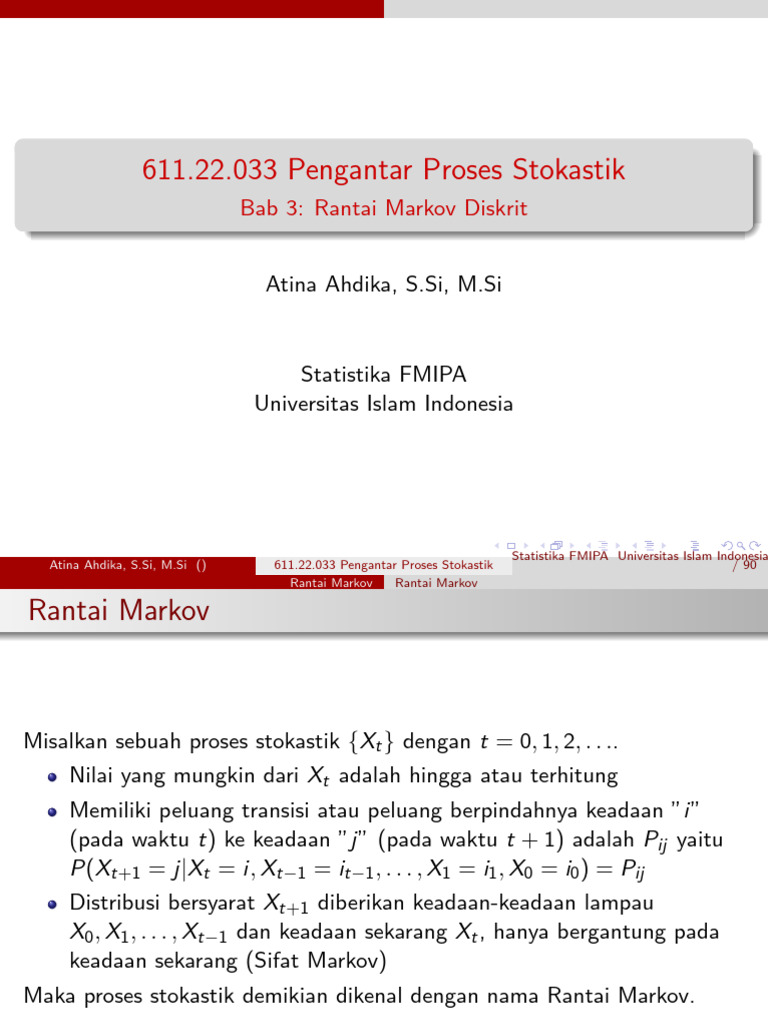 Adoc - Pub - Pengantar Proses Stokastik | PDF
