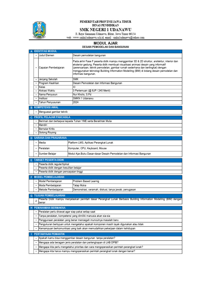 Modul Ajar Dpib Fase F | PDF