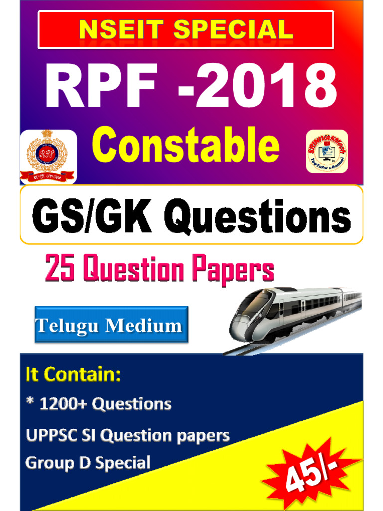 @studypdfmx RPF Constable GK Questions in Telugu | PDF