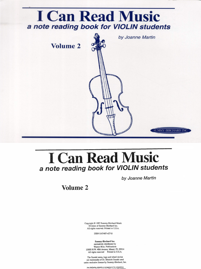 I Can Read Music Violin 2 | PDF