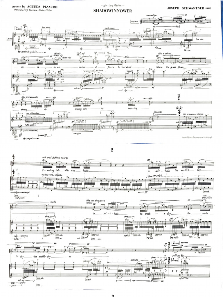 Schwantner Songs | PDF