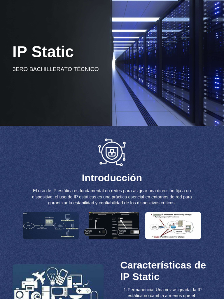 Direccionamiento IP Estático | PDF