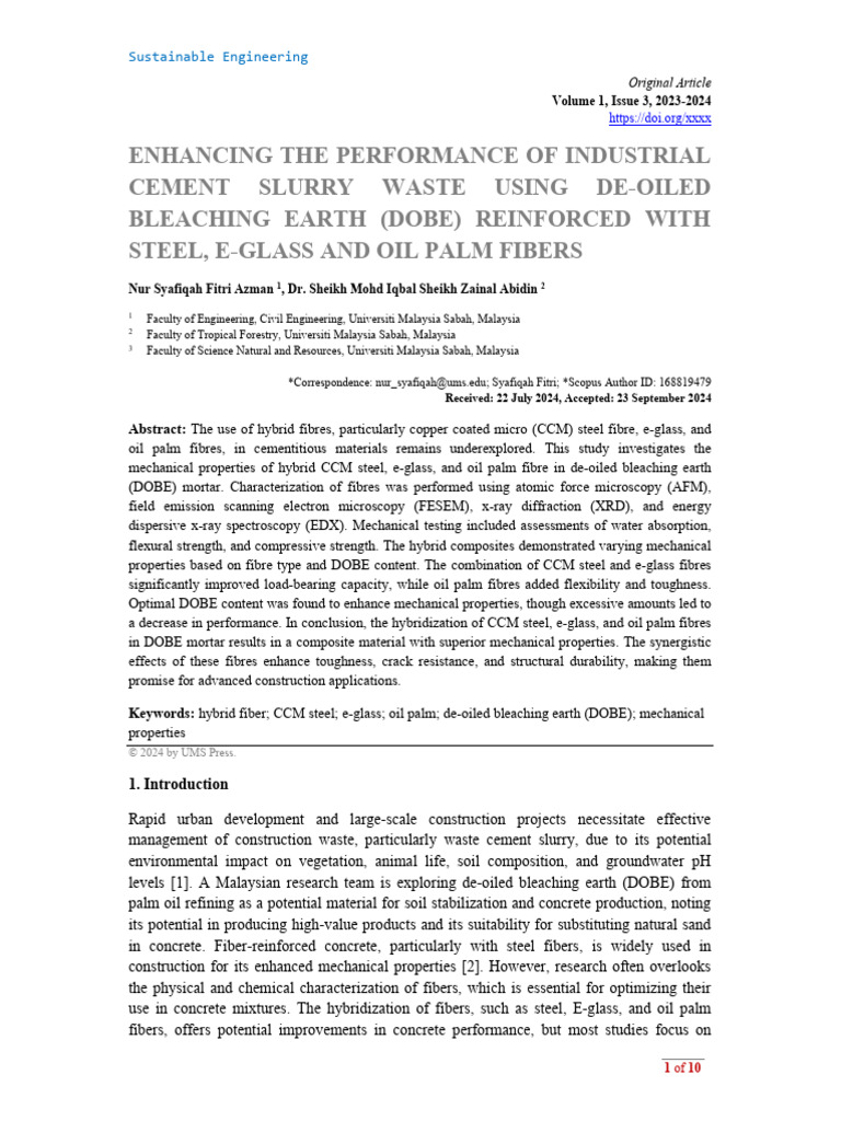 Susten 2024 Nur Syafiqah Fitri Bk20110013 | PDF