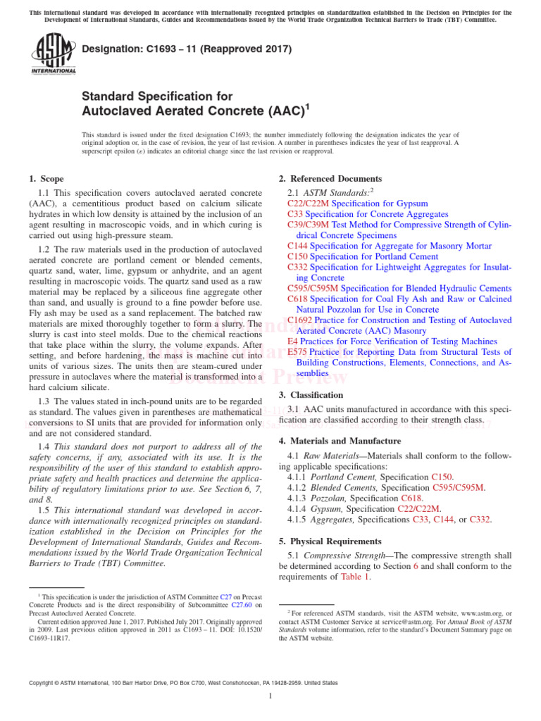 ASTM C1693 11 (Reapproved 2017), MOD | PDF