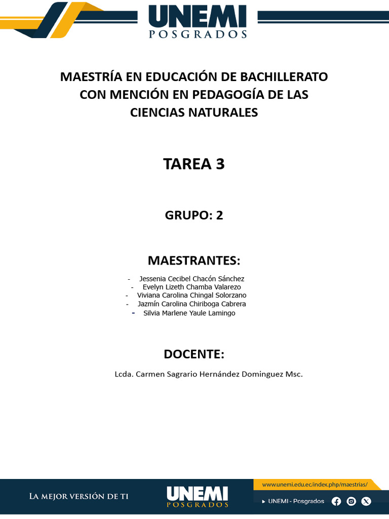 Tarea 3 Química y Su Didáctica | PDF | Redox | Ciencia y matemáticas