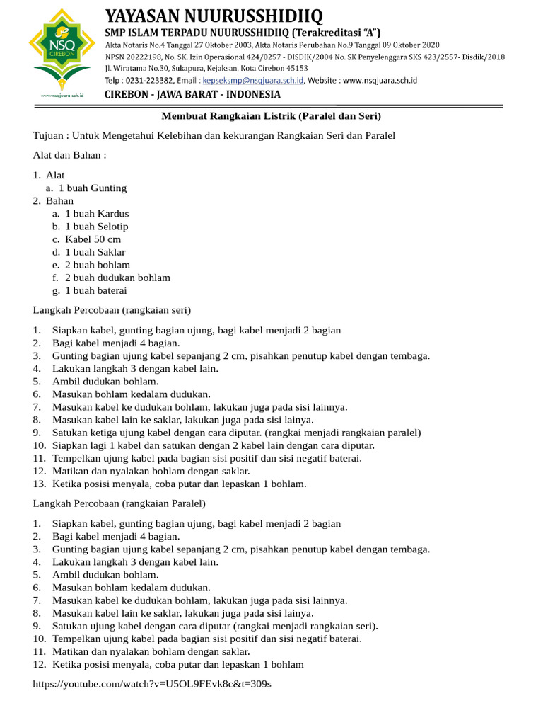 Membuat Rangkaian Listrik | PDF