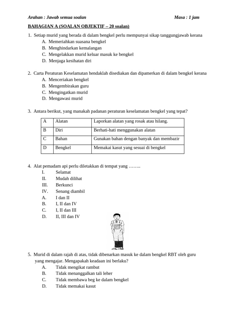 Soalan RBT Y4 Final 2024 | PDF