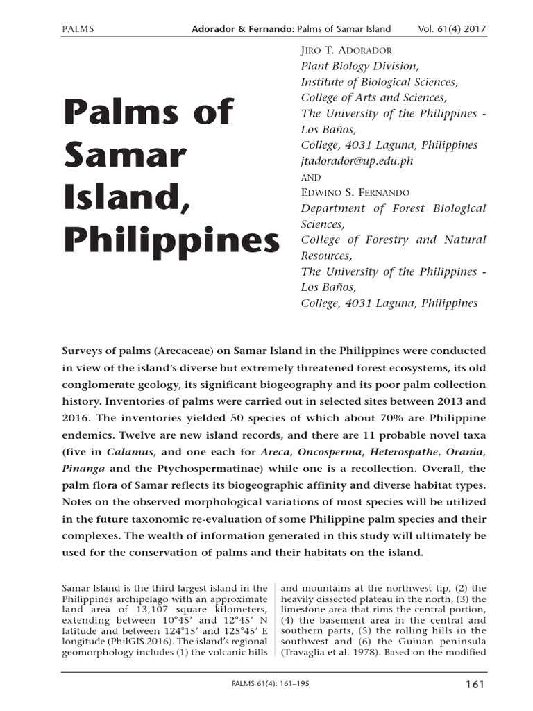 PALMS Adorador Samar Is | PDF