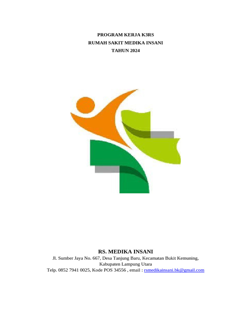 Program Kerja K3RS 2024 | PDF