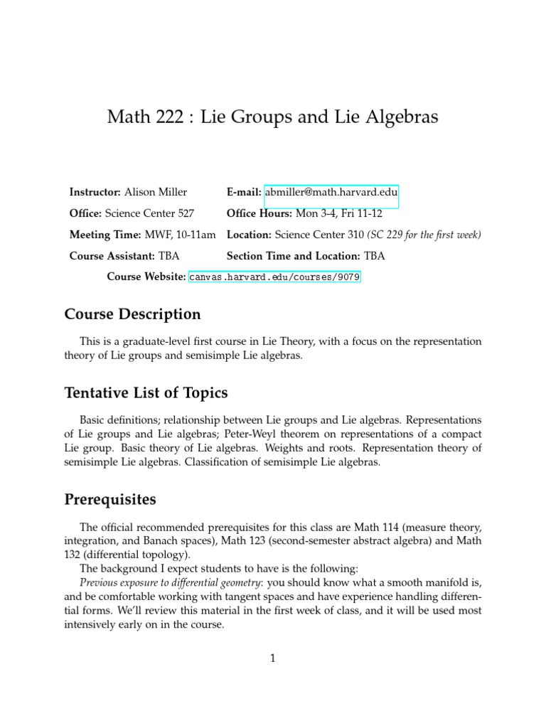 222 Syllabus | PDF