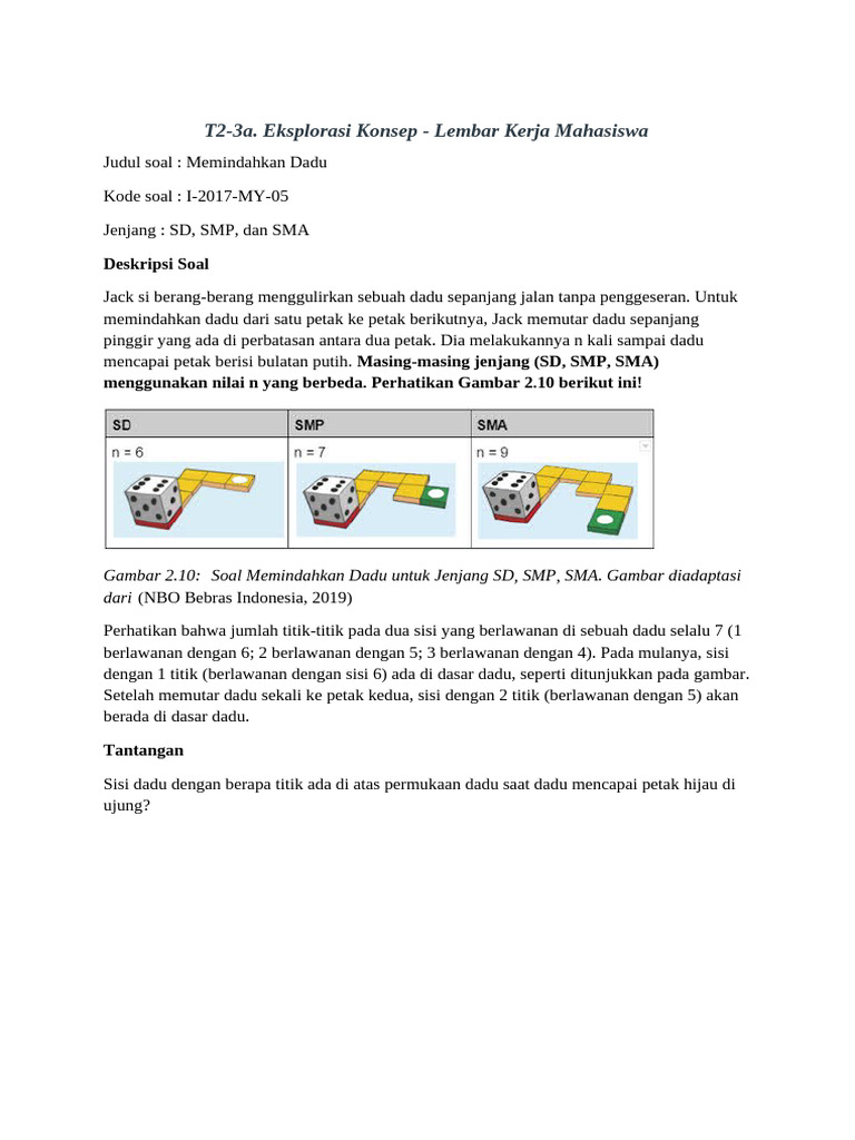T2-3a. Eksplorasi Konsep - Lembar Kerja Mahasiswa | PDF