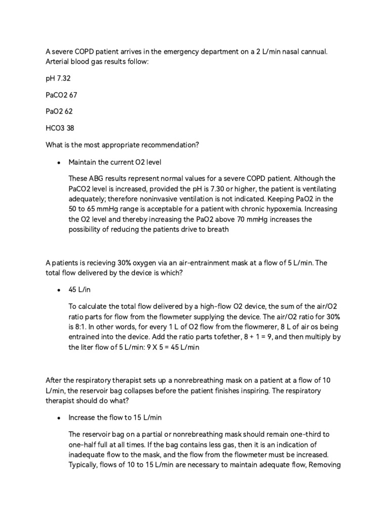 Oxygen Therapy | PDF