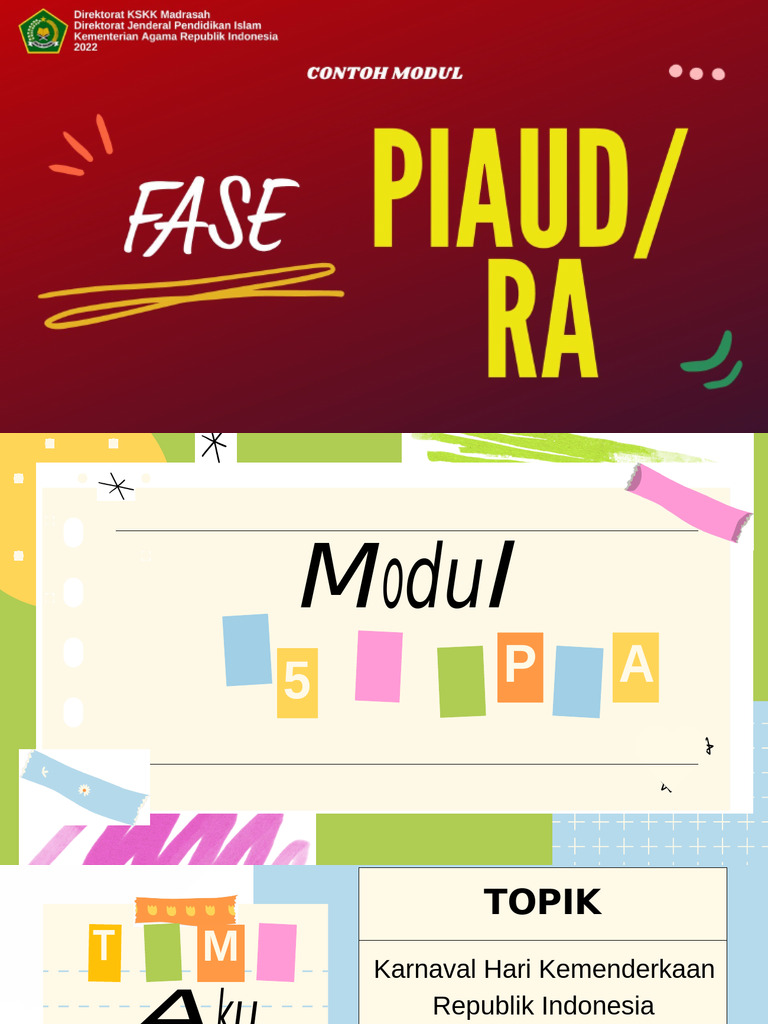 Contoh Modul P5PPRA Fase PIAUD RA Ok Kirim | PDF
