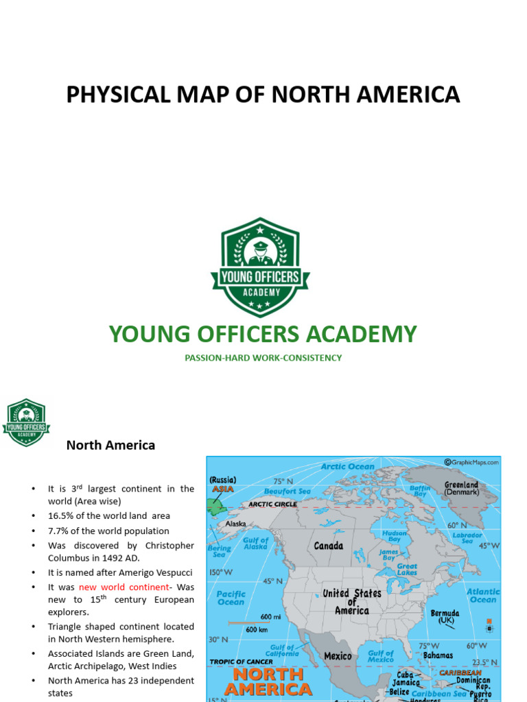 Geography North America Physical Map | PDF