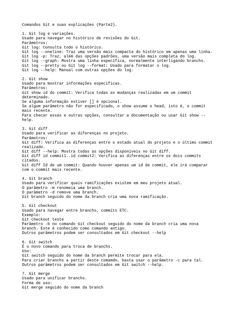 Apostila02 Comandos Git | PDF