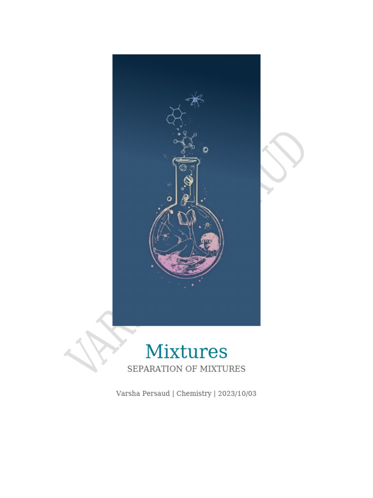 Mixtures Chemistry | PDF