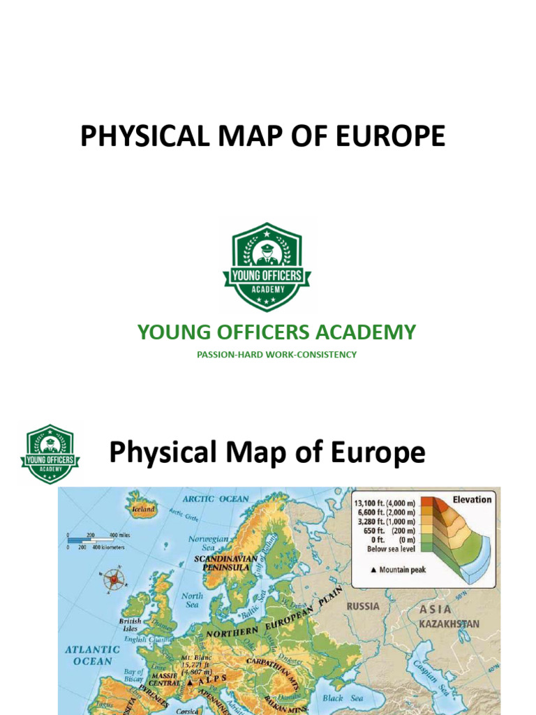 Geography Europe Physical Map | PDF