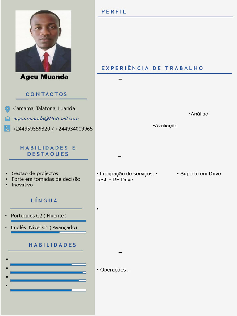 Ageu - Jorge - CV - Portugues | PDF