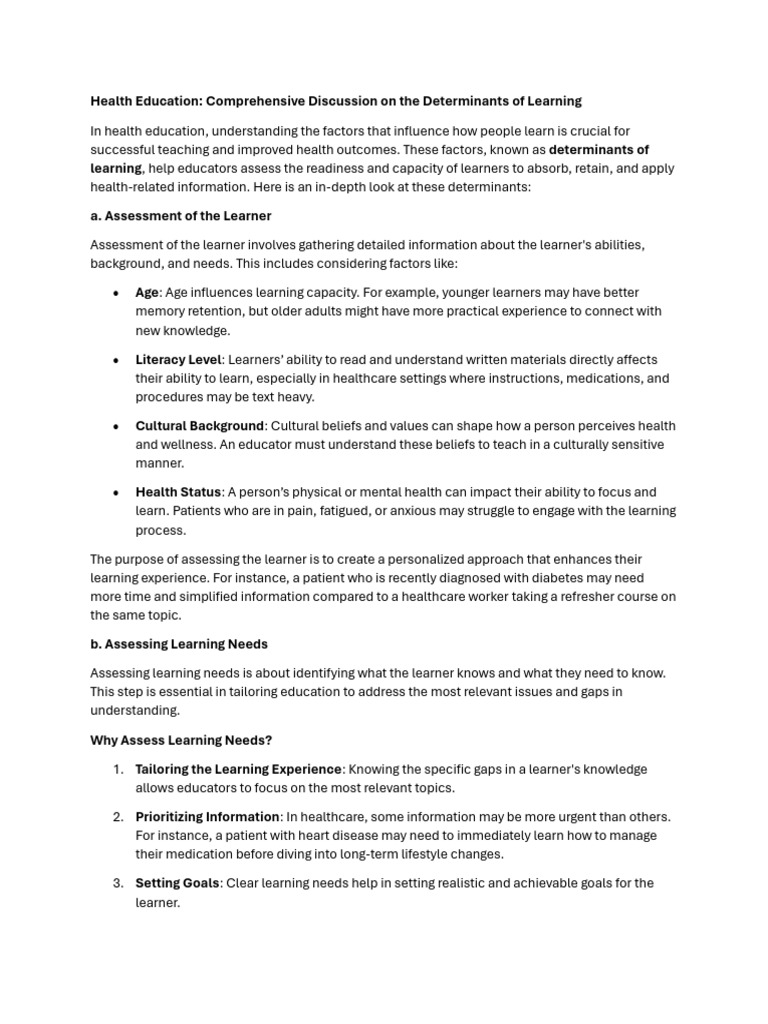 Week 4 Health Education | PDF