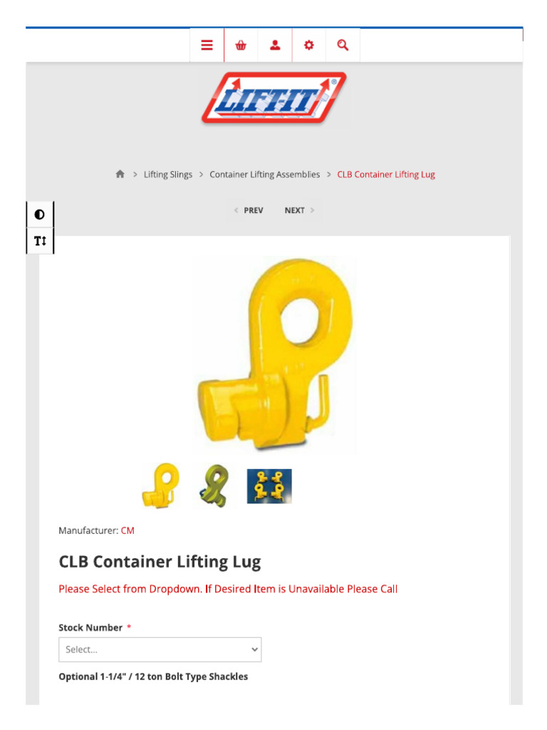 CoContainer Lifting Lug | PDF