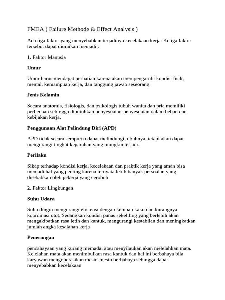 FMEA | PDF