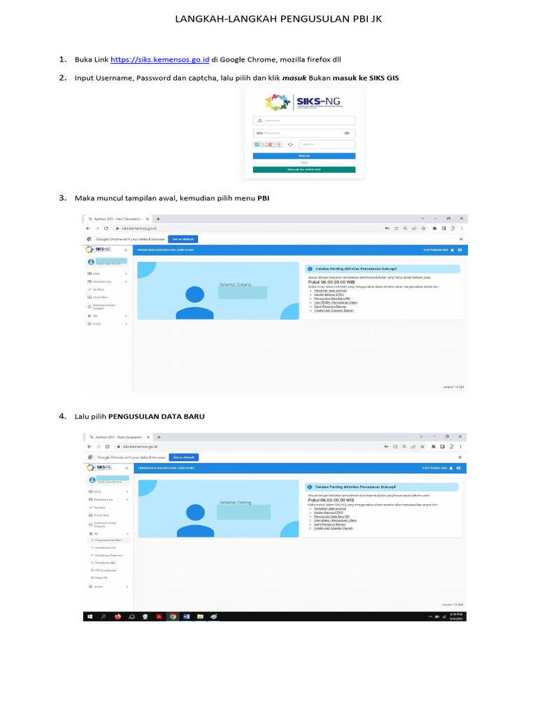 New Langkah-Langkah Usulan Pbi JK | PDF