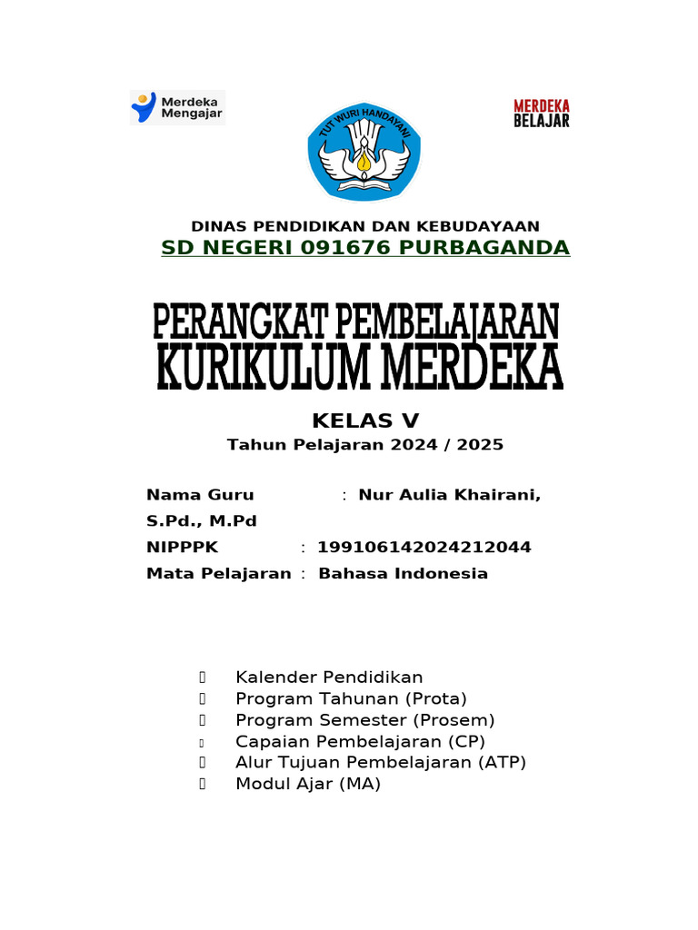 Cover Perangkat Ajar Gabungan Kurikulum Merdeka - Silabus - Web.id | PDF