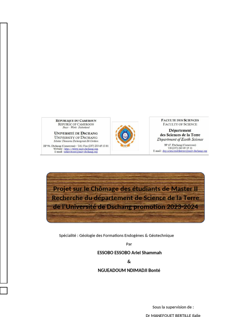 Plan Du Projet Esso | PDF