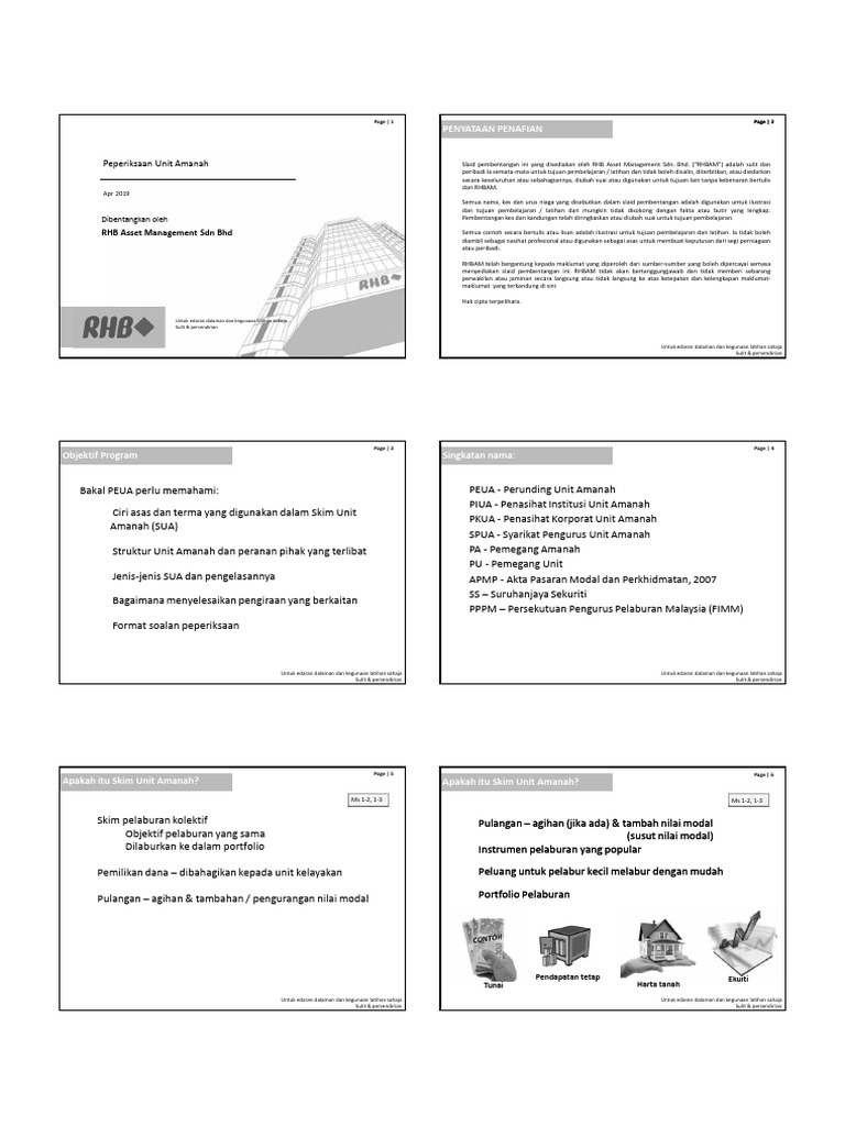 Cute Slides BM (Rhbam) Aug 2019 - Handouts | PDF