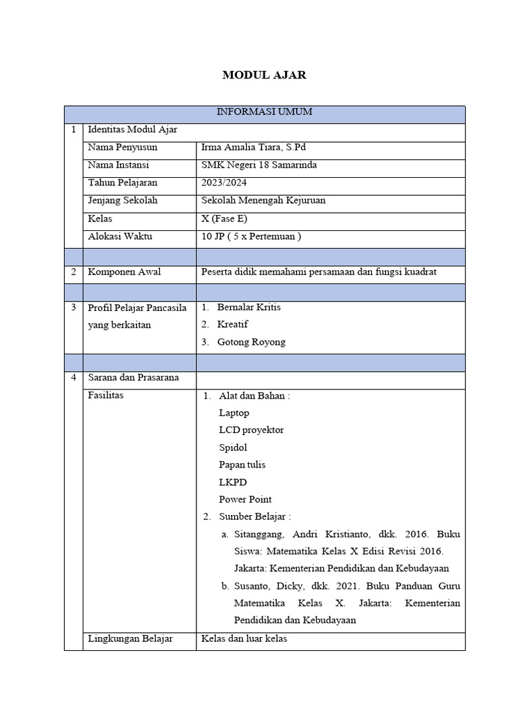 Modul Pertemuan 1 | PDF