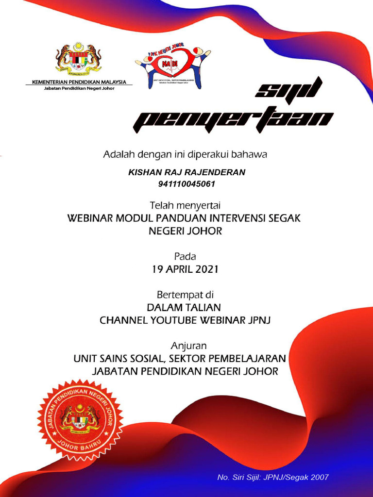 Kishan Raj Rajenderan Certifictae | PDF