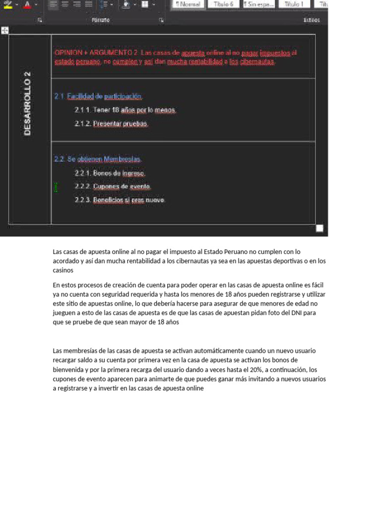 Las Casas de Apuesta Online Al No Pagar El Impuesto Al Estado Peruano ...